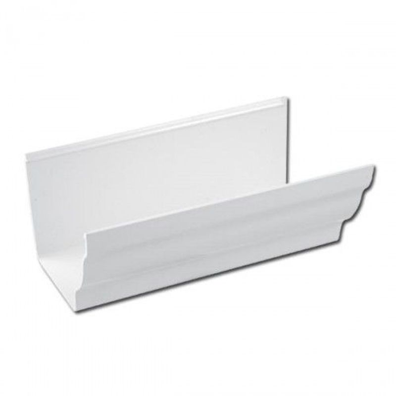 Plastic Guttering Ogee Prostyle 4m Length 106mm - White | Roofing ...