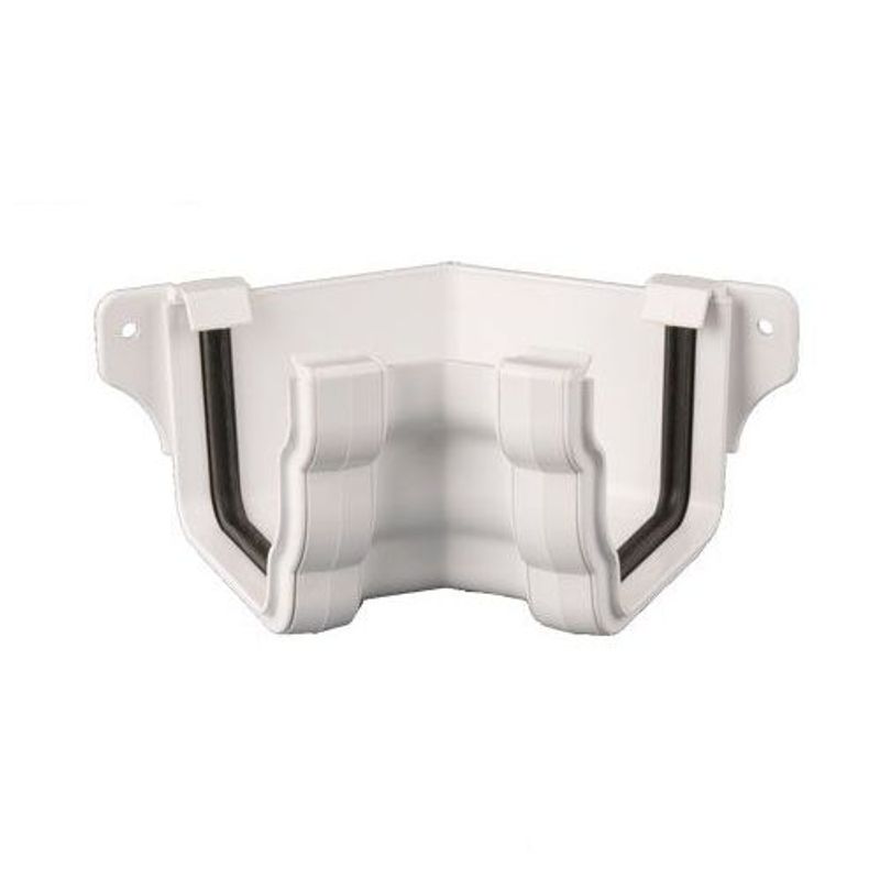 Plastic Guttering Ogee Prostyle 45 Degree Internal Angle 106mm - White ...