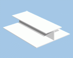 Cladding Centre Joint Trim White | Roofing Superstore®