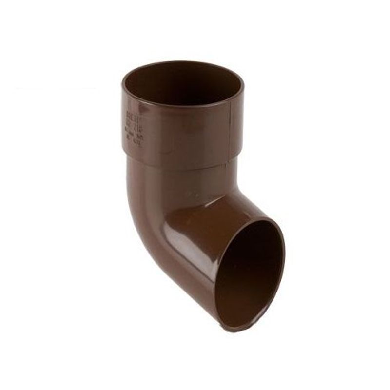 Plastic Guttering Round Style Downpipe Shoe 68mm - Brown | Roofing ...