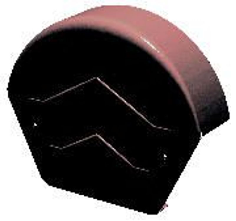 Dry Verge Half Round Ridge End Cap (Terracotta) | Roofing Superstore®