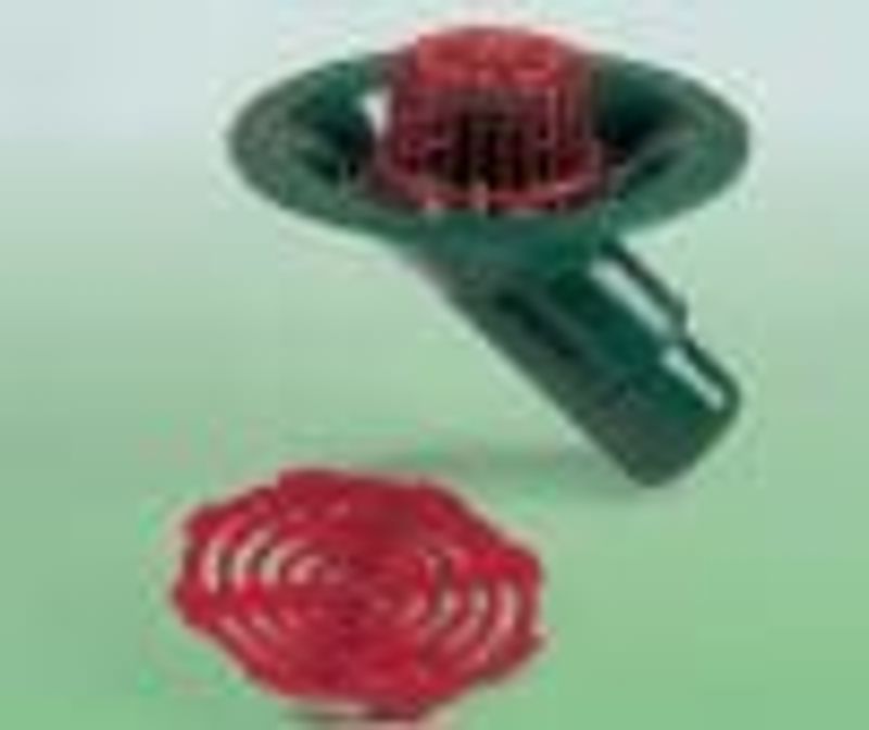 Caroflow 50mm - 45 Degree Spigot Rainwater Outlet (Flat Grate ...