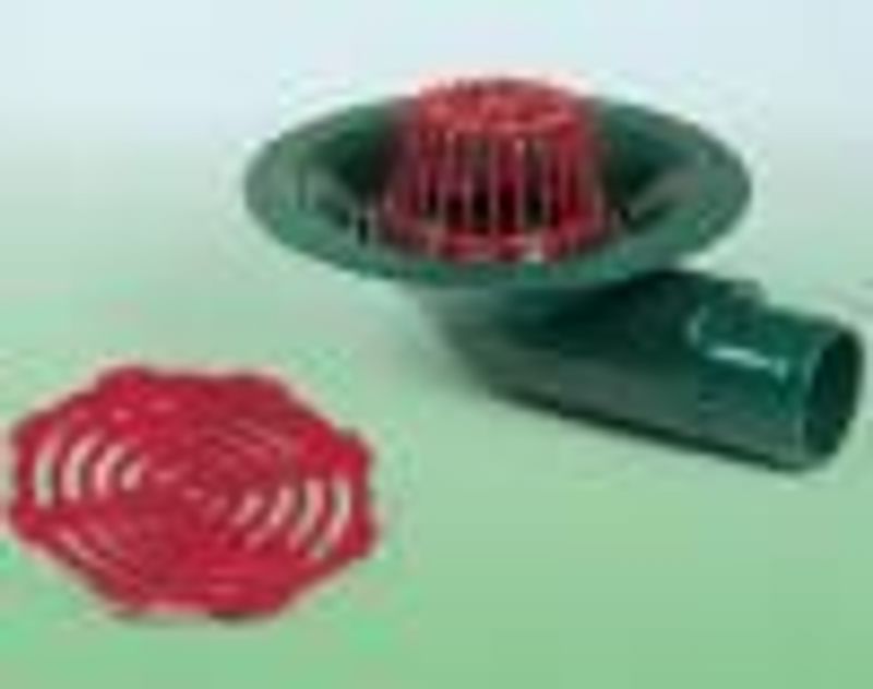 Caroflow 75mm - 90 Degree Spigot Rainwater Outlet (Dome Grate ...