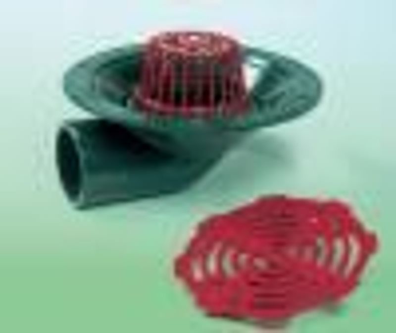 Caroflow 100mm - 90 Degree Threaded Rainwater Outlet (Dome Grate ...