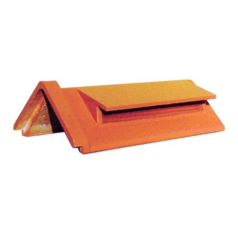 GRC Capped Angle Vent Ridge (450mm) 90 Deg - Terracotta (With Adaptor ...