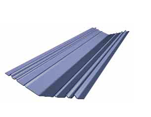 GRP Tile Valley Trough Under Batten (Filon V-Flow GTF14) - 400mm x 3m ...