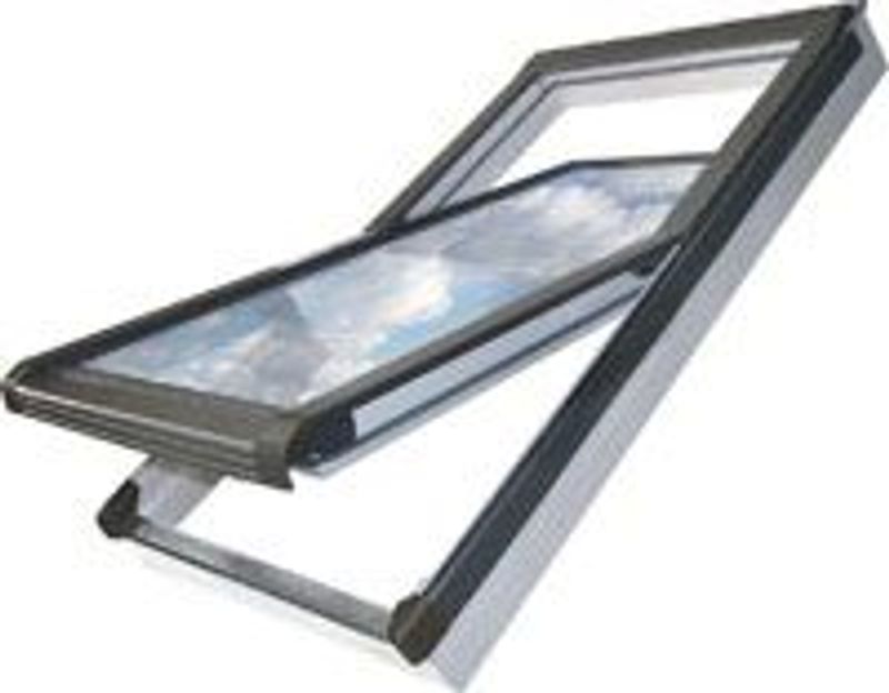 Ubbink PVC Pivoting Roof Window - Grey - 1140mm x 1180mm | Roofing ...