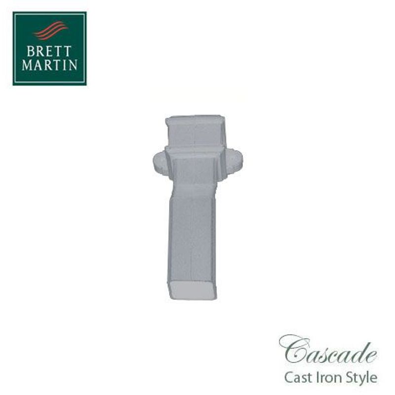 Cascade Cast Iron Style 50mm Plastic Plinth Offset With Lugs - White ...