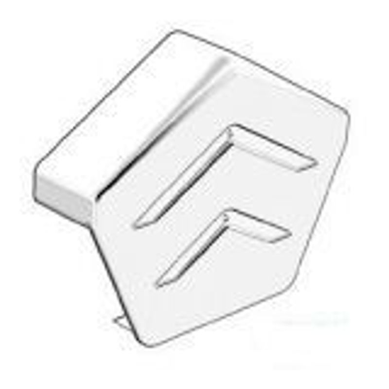 Manthorpe SmartVerge uPVC Angle Ridge End Cap - White | Roofing Superstore®