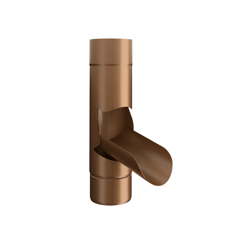 Lindab Manual Rainwater Diverter 100mm Painted Copper Metallic ...