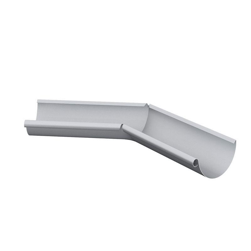 Lindab 150mm Half Round 135dg Internal Gutter Corner - Silver | Roofing ...