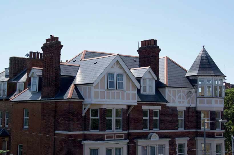 Cembrit Jutland 600mm x 300mm Man Made Fibre Cement Slate Roof Tile in ...