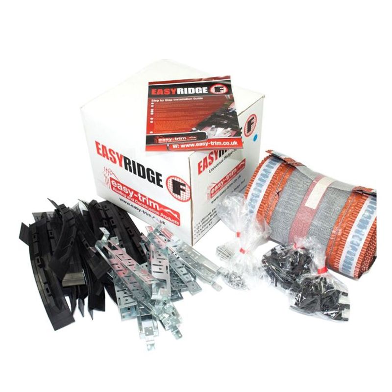 Easy Ridge F Universal Dry Vented Roll Out Ridge Black - 6m Pack ...