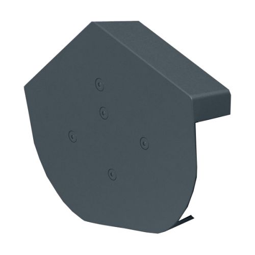 Harcon Retro Fit Dry Verge Angled Ridge End Cap - Grey | Roofing ...