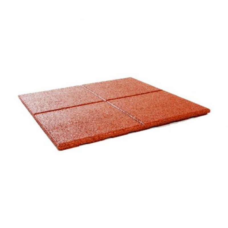 Granuflex Rubber Tile - Red 1000mm x 1000mm x 25mm Thick | Roofing ...
