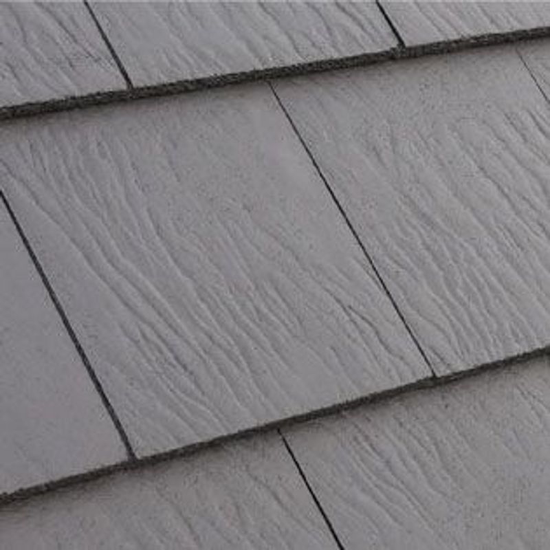 Marley Riven Edgemere Interlocking Slate Concrete Roof Tile Smooth Grey ...