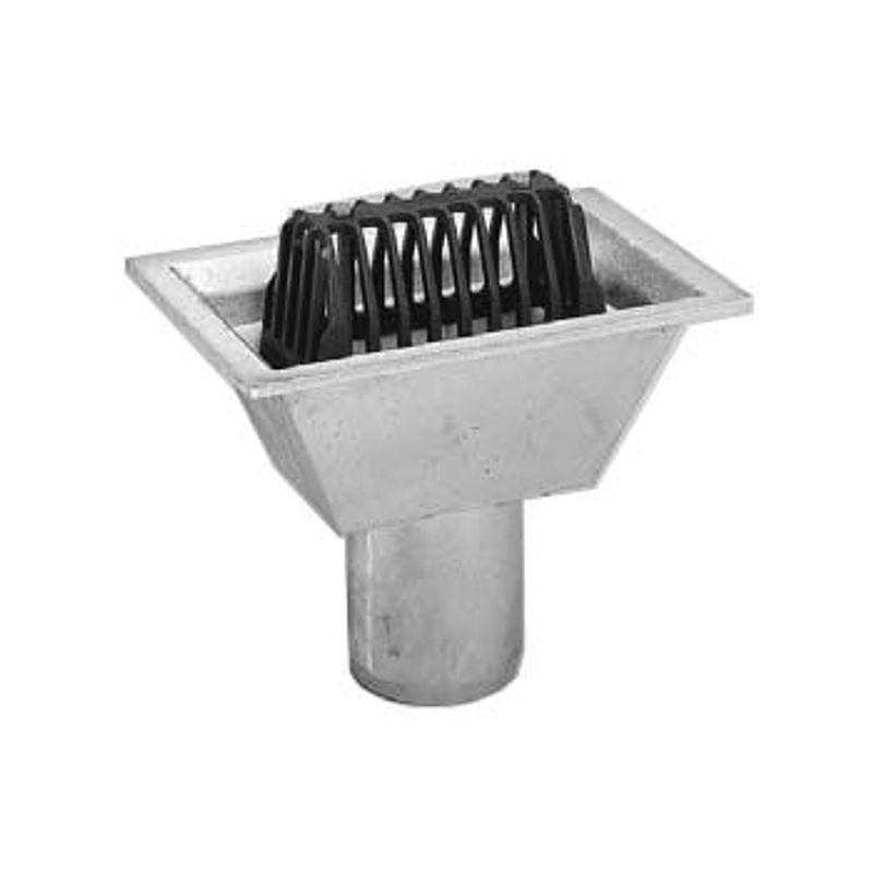ACO 100mm Gully Spigot Rainwater Outlet - Dome Grate | Roofing Superstore®