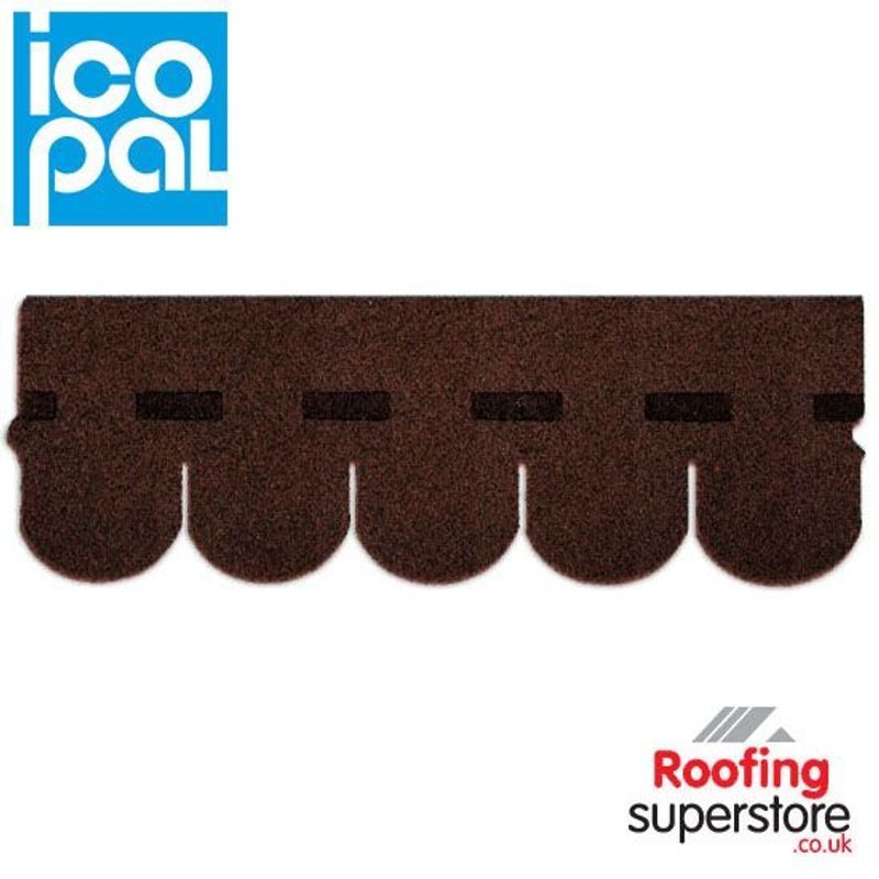 Icopal Xtra-Gard Classic Bitumen Roofing Shingles (Brown) - 3m2 ...