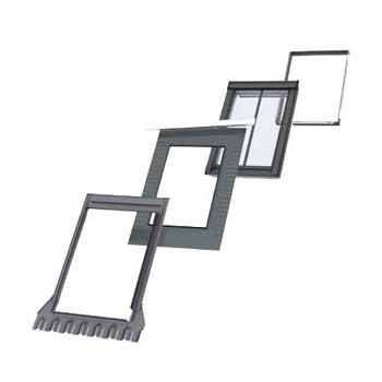 VELUX GGL CK04 SD5P1 Conservation Window for 15mm Tiles - 55cm x 98cm ...