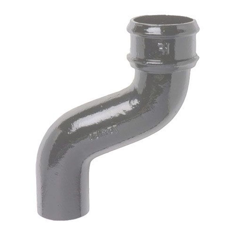 Cast Iron Round Downpipe 150mm Offset Bend 65mm - Primed Finish ...