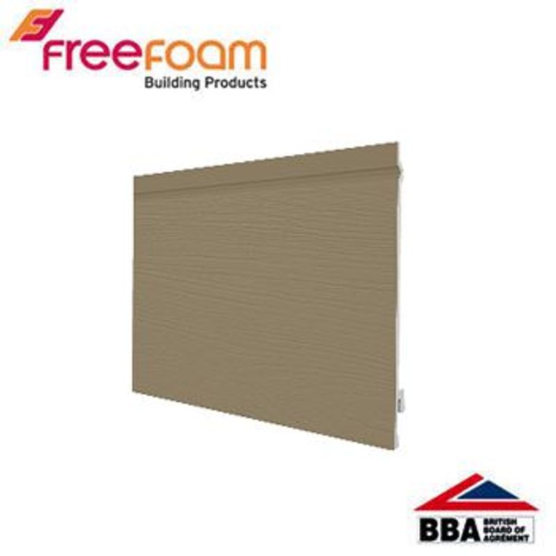 Fortex Shiplap Embossed Weatherboard Cladding 170mm x 5m - Brown ...