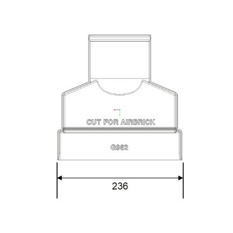 Manthorpe G962 Black Remote Void Ventilator - Box of 10 | Roofing Superstore®