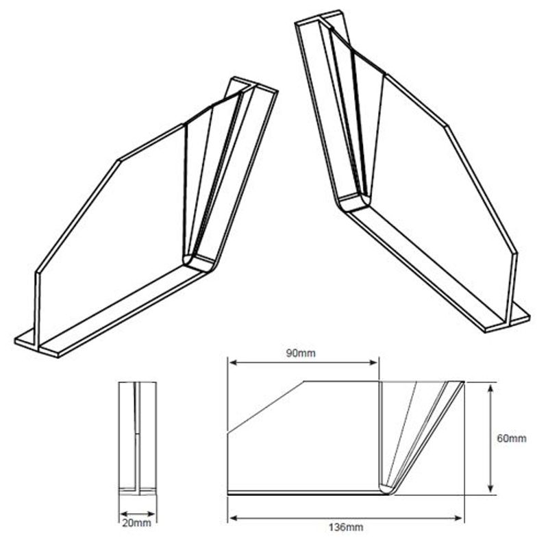 Manthorpe Adjustable Lintel Stop-end (Pair) | Roofing Superstore®