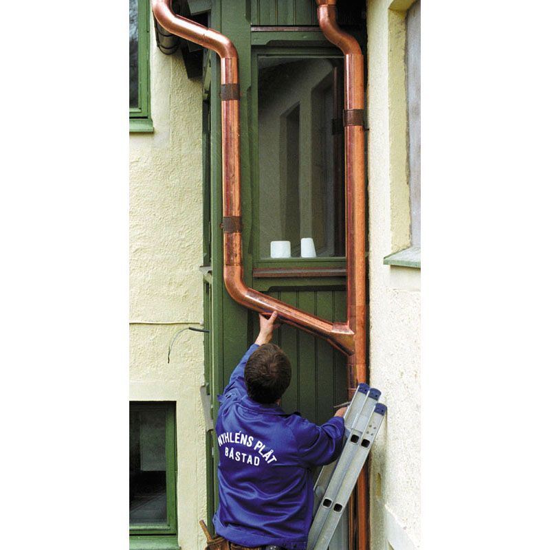 Lindab 100mm Copper Adjustable Pipe Branch | Roofing Superstore®