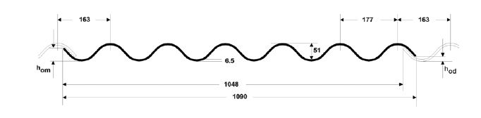 DISCON - Fibre Cement Profile Roof Sheet (Natural Grey) - 1220mm (4ft ...