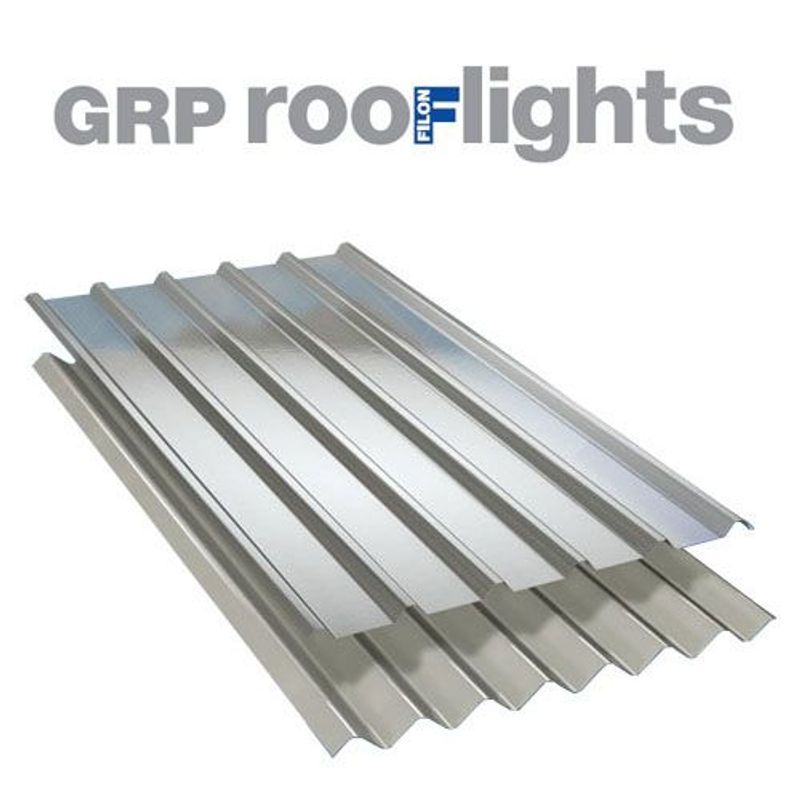 GRP Moduclad 23/1000 Translucent Roof Sheet (Class 3 - 2.4kg/m2) 4.3m ...