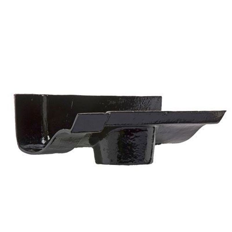 125mm Primed Cast Iron OG Gutter Nozzle Outlet to Suit 75mm | Roofing ...