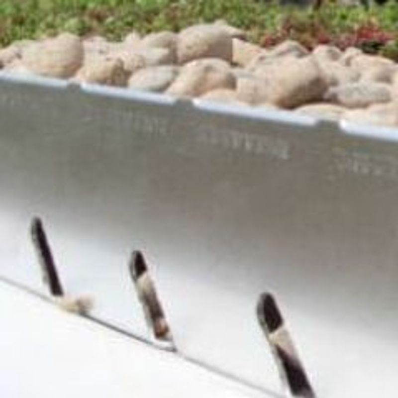 Icopal Edge Restraint for Extensive Green Roofs - 2.4m x 100mm x 75mm ...