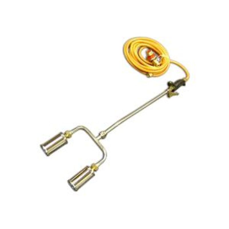 2 Head Economy Gas Torch Kit Complete with Hose & Reg - 600mm x 60mm ...