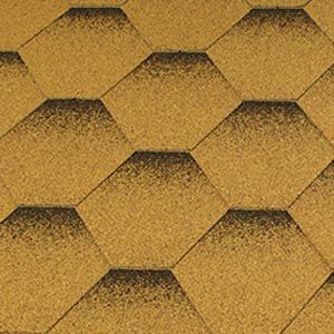 Katepal Super Katrilli Hexagonal Felt Roofing Shingles (3m2) - Golden ...