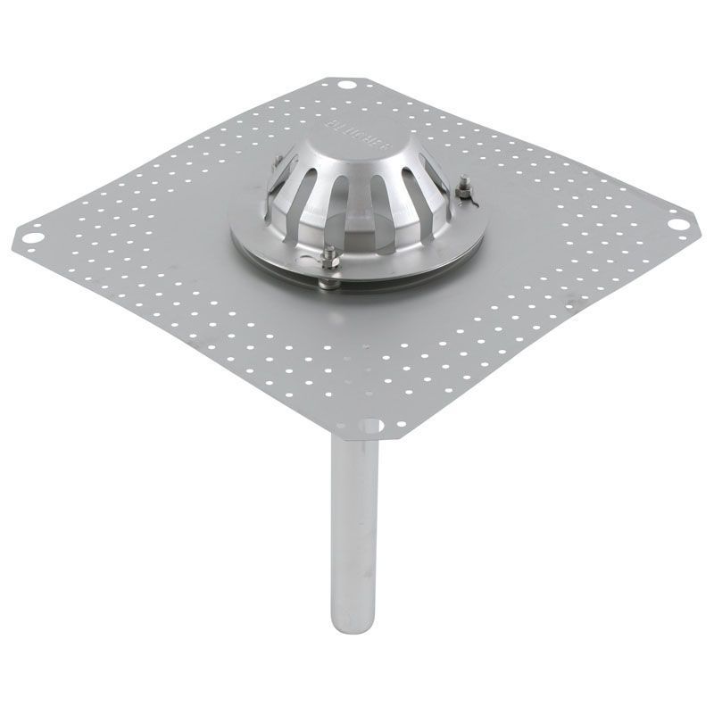 Rainwater Roof Outlet Vertical Stainless Steel 40mm Outlet | Roofing ...