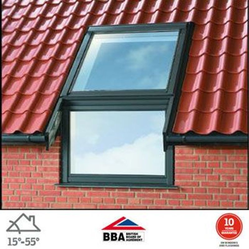 VELUX VFE SK36 2866 Vertical Element Triple Glazed RAL7016 - 114x115cm ...