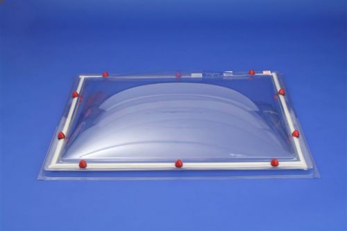 Flat Roof Dome 1200 x 2400 Double Glazed Polycarbonate Clear Permanent ...