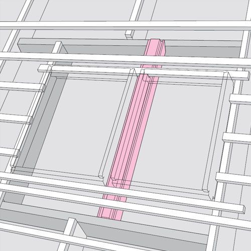 VELUX EKY W35 2000 White Support Trimmer 100mm Gap - 3500mm | Roofing ...