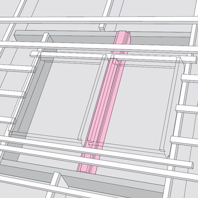 VELUX EKY W35 2000 White Support Trimmer 100mm Gap - 3500mm | Roofing ...