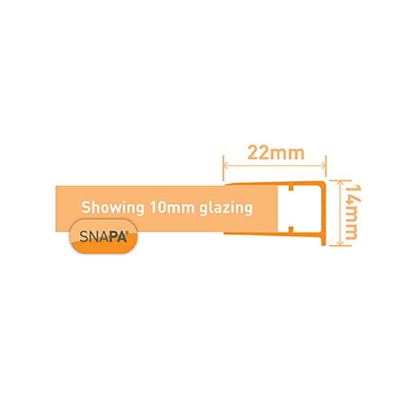 SNAPA Snap-Fix 10mm PVC Drip Trim White - 2100mm | Roofing Superstore®