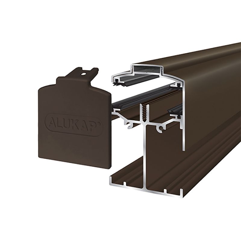 ALUKAP-SS Low Profile Gable Bar Brown - 4.8m | Roofing Superstore®