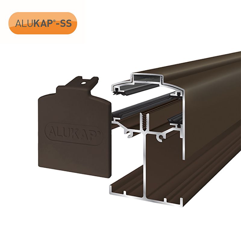 ALUKAP-SS Low Profile Gable Bar Brown - 4.8m | Roofing Superstore®