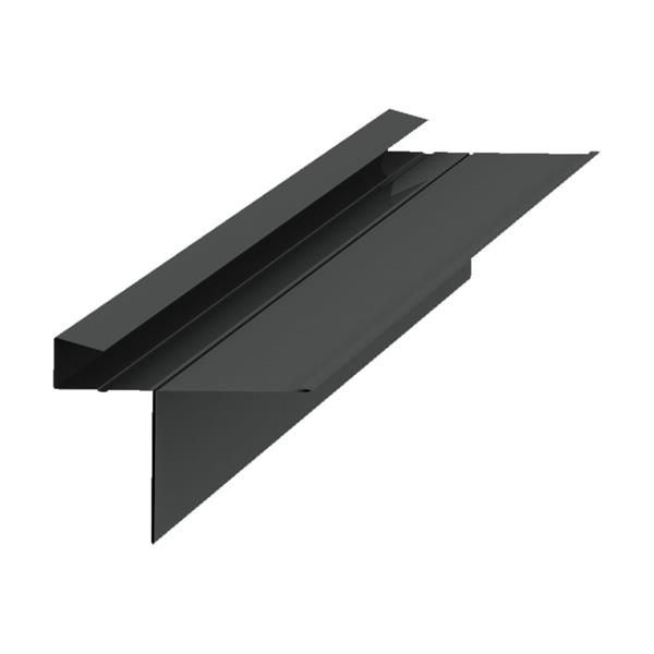 Kytun Aluminium Dry Verge for Natural Slates T2 25mm in Black - Pack of ...