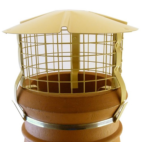 Bespoke Aluminium Chimney Cowl Powder Coated in Buff | Roofing Superstore®