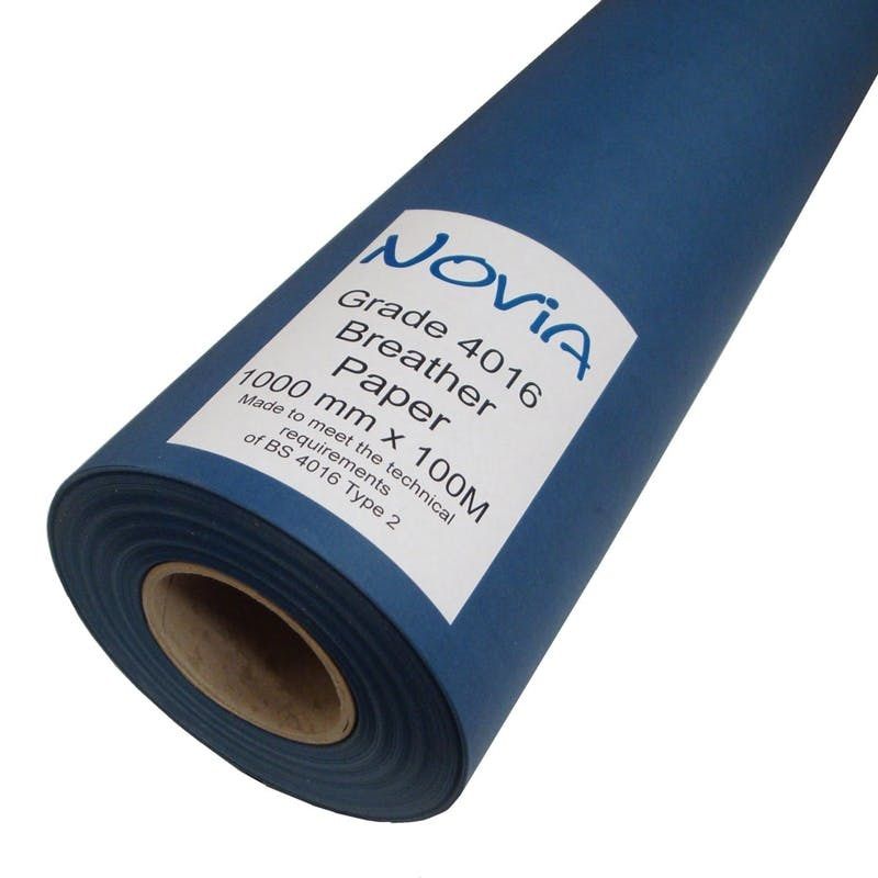 Novia 4016 Blue Breather Paper - 100m x 1m | Roofing Superstore®