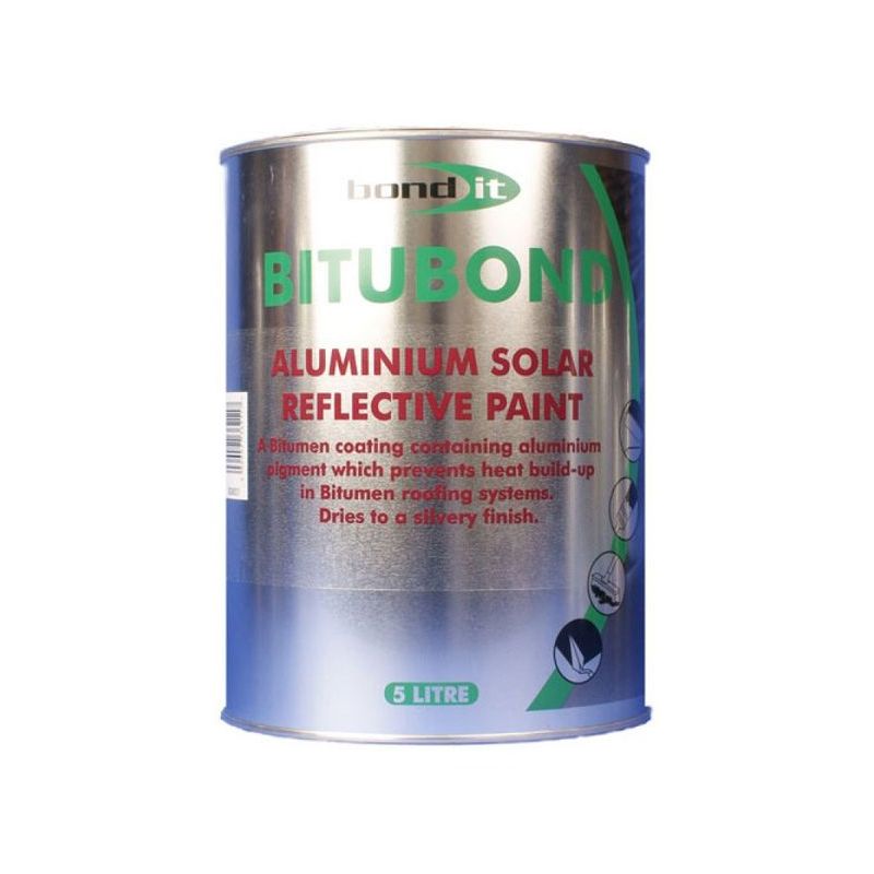Aluminium Solar Reflective Paint by Bond it 5 Litres - Box of 4 ...