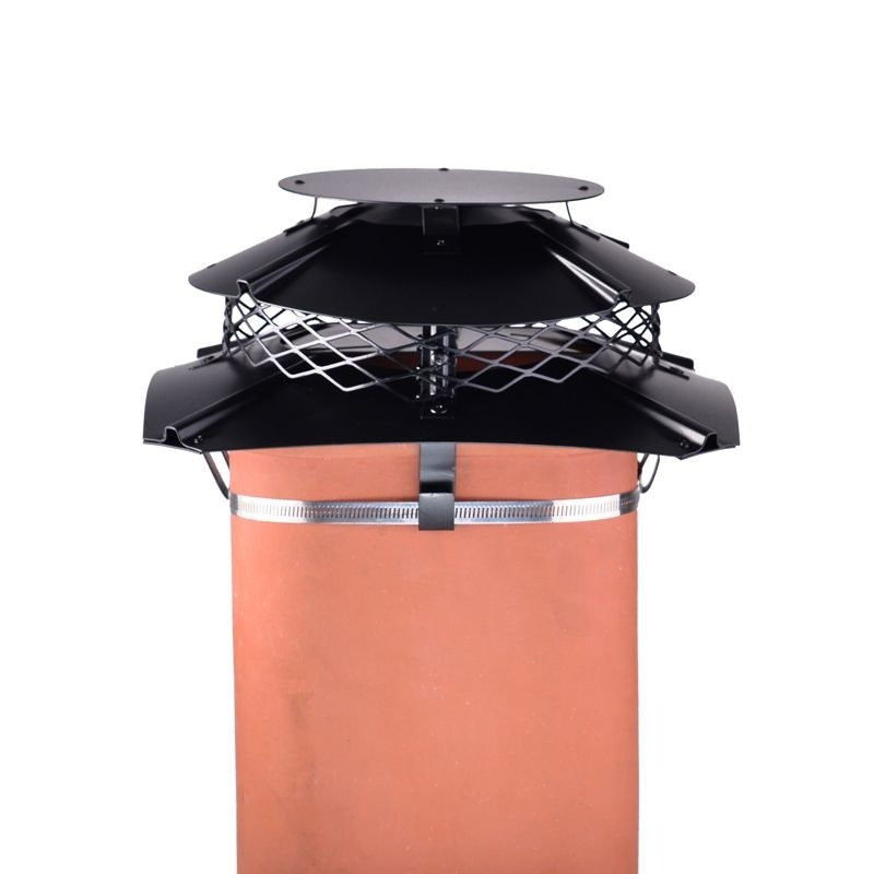Brewer Cowls Ultimate Flue Outlet 150mm to 240mm Square Multifuel ...