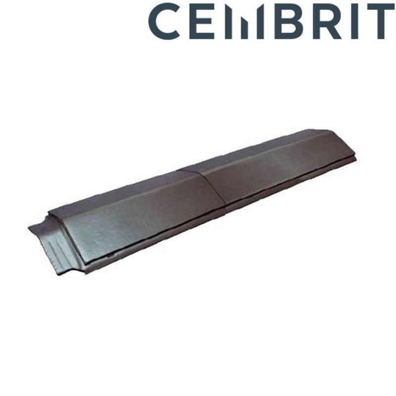 Cembrit 75 degree Continuous Fibre Cement Vented Ridge - 525mm Length ...