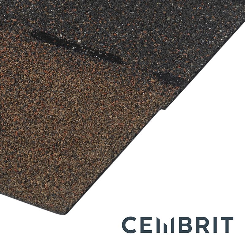 Cembrit Square Butt Bitumen Roofing Shingles (Brown) - 3m2 Pack ...