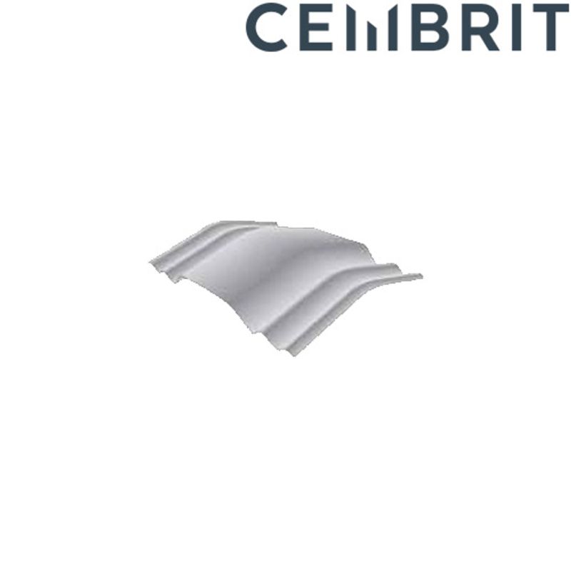 Cemsix Big Six Fibre Cement Cranked Crown Vented Ridge (900mm Girth ...